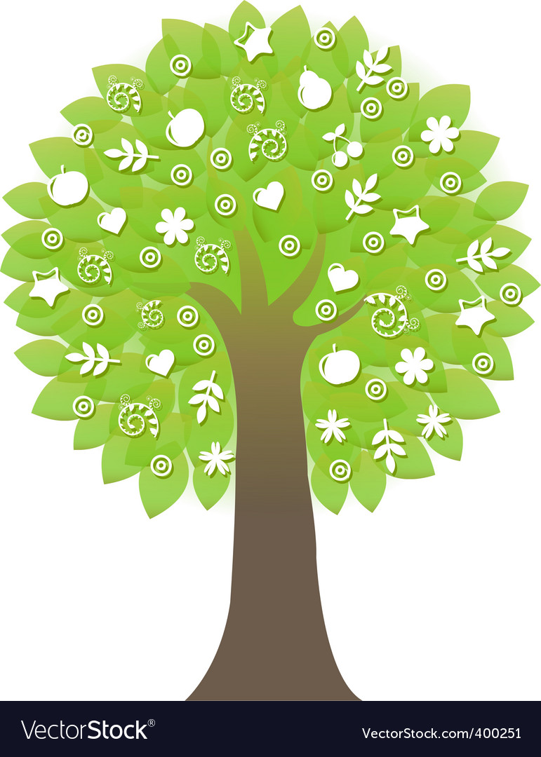 Tree symbol Royalty Free Vector Image - VectorStock