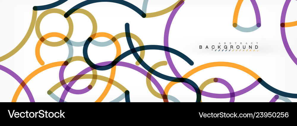 Abstract color lines on white modern colorful Vector Image