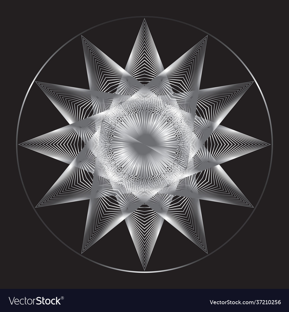 Abstract geometric shape from triangles Royalty Free Vector