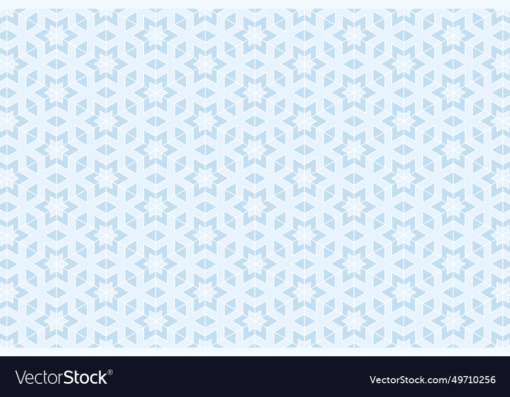 Geometric star shape seamless pattern winter Vector Image