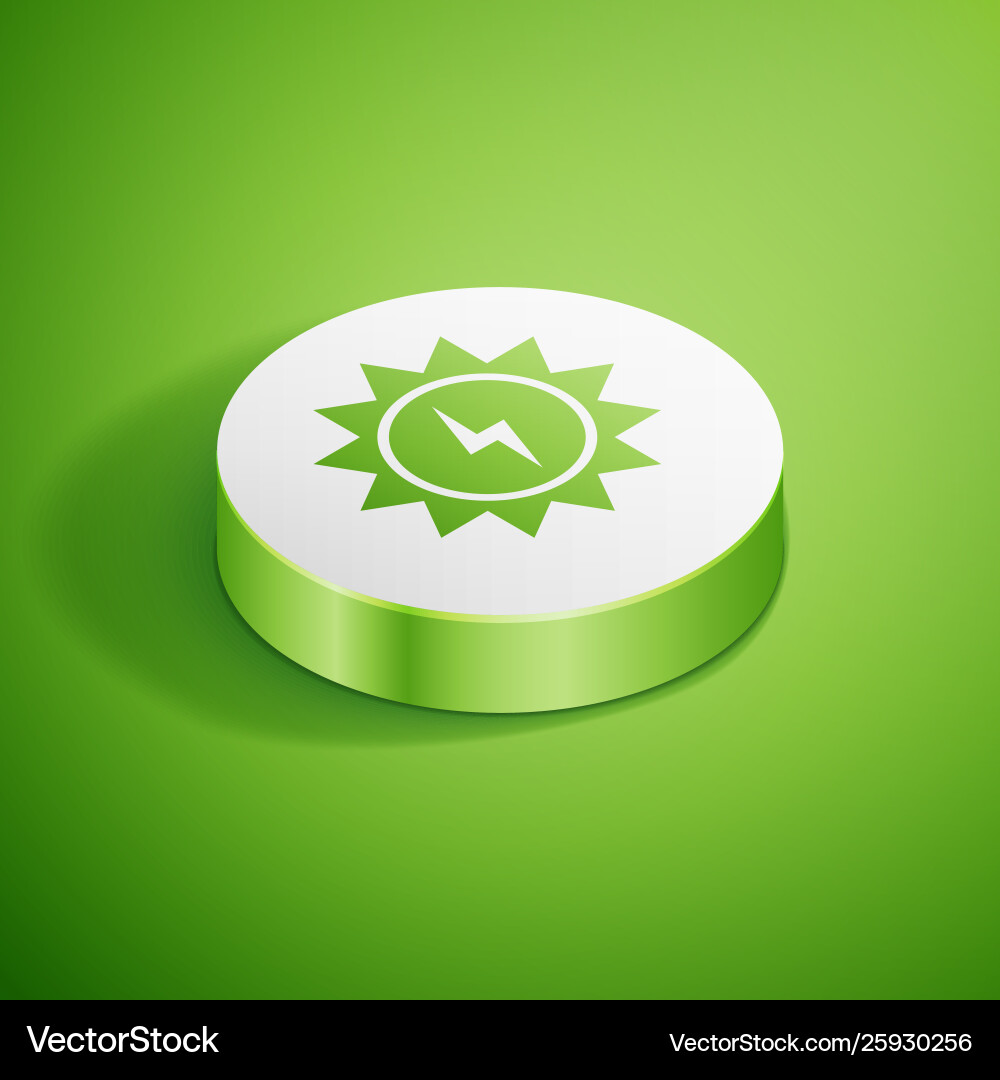 Isometric solar energy panel icon isolated Vector Image