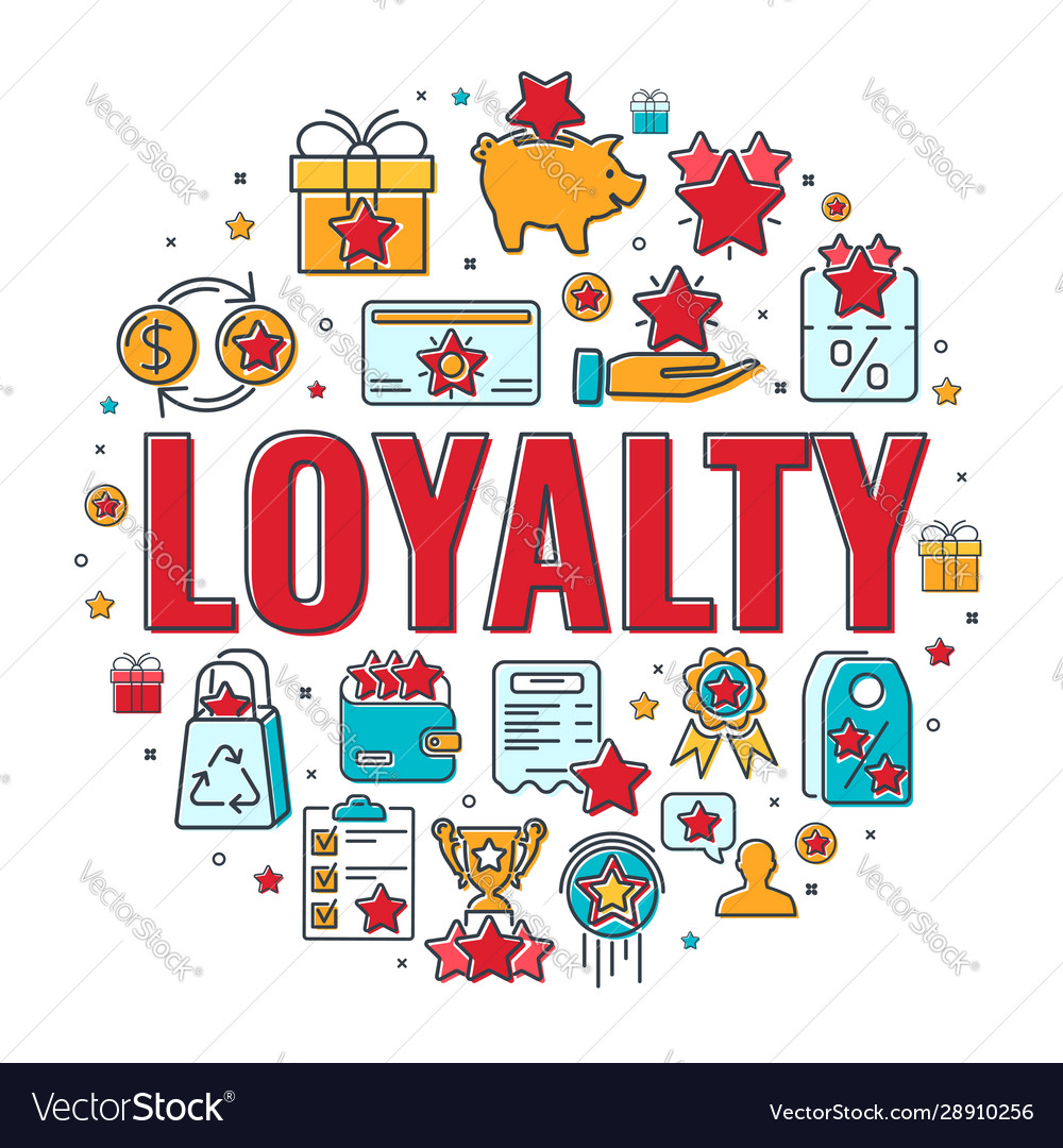 Loyalty program banner Royalty Free Vector Image