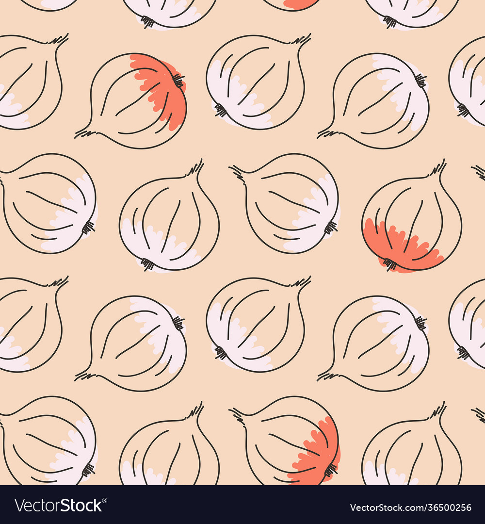 Onion pattern Royalty Free Vector Image - VectorStock