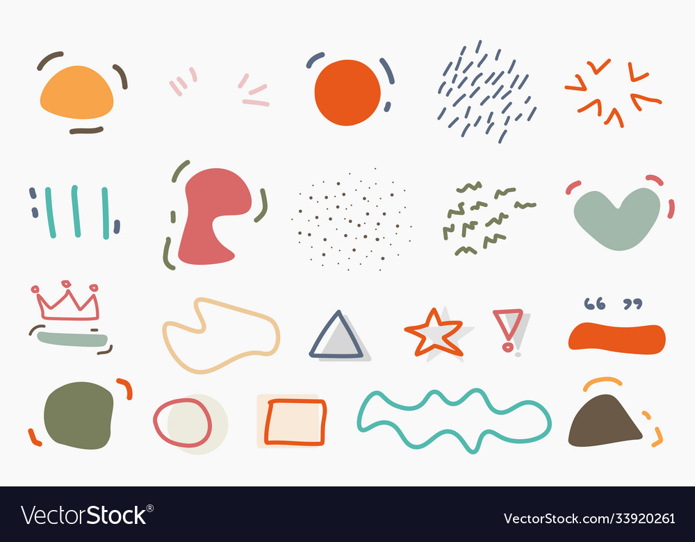 Abstract design minimal object element Royalty Free Vector