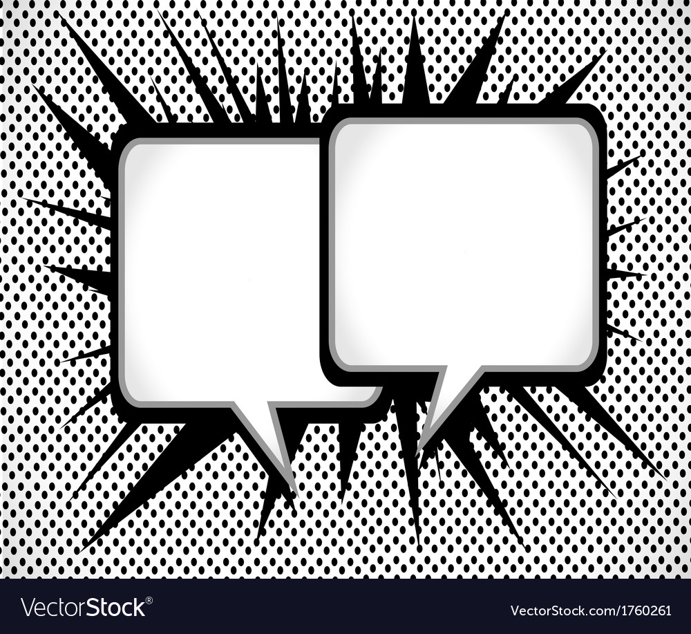 Blank empty speech bubbles Royalty Free Vector Image