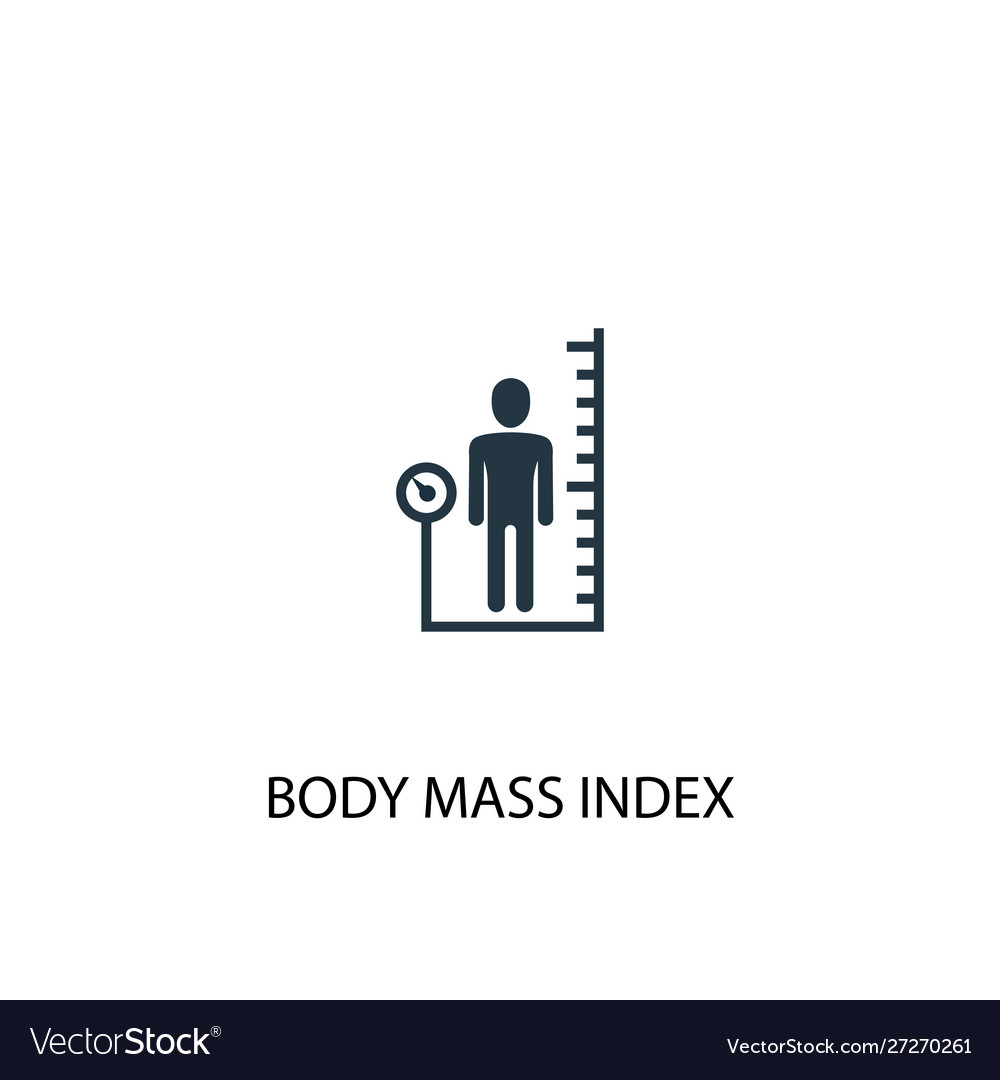 Body Mass Index Icon Simple Element Royalty Free Vector