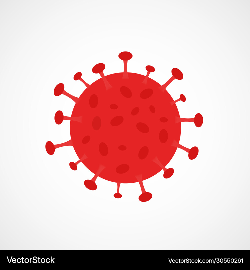 Pandemic corona virus isolated background Vector Image