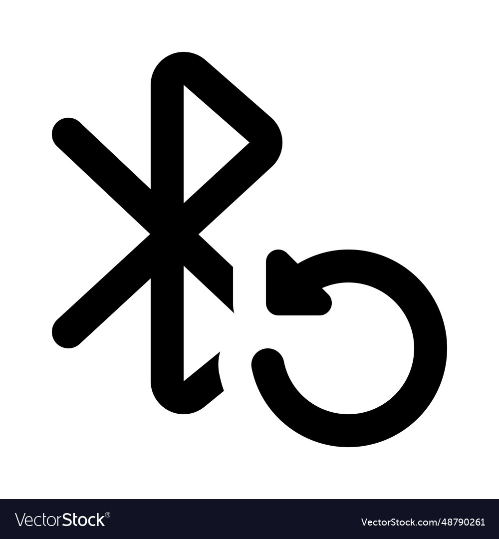 Reloading bluetooth for identify recognition Vector Image