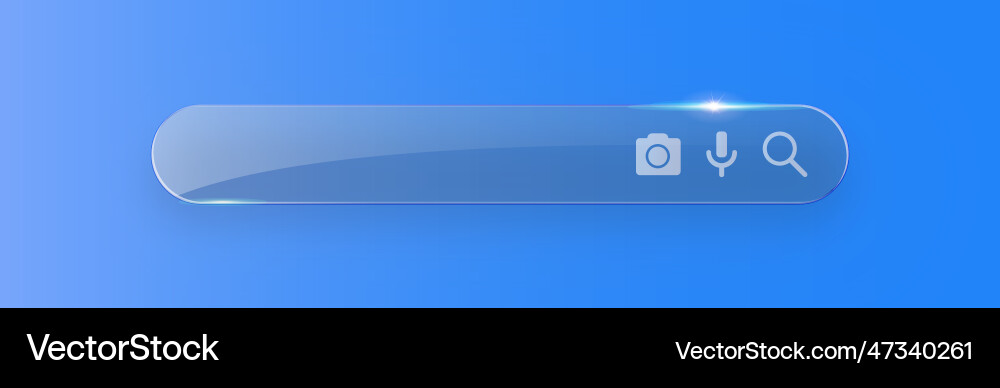 Search bar internet box website ui bars Royalty Free Vector