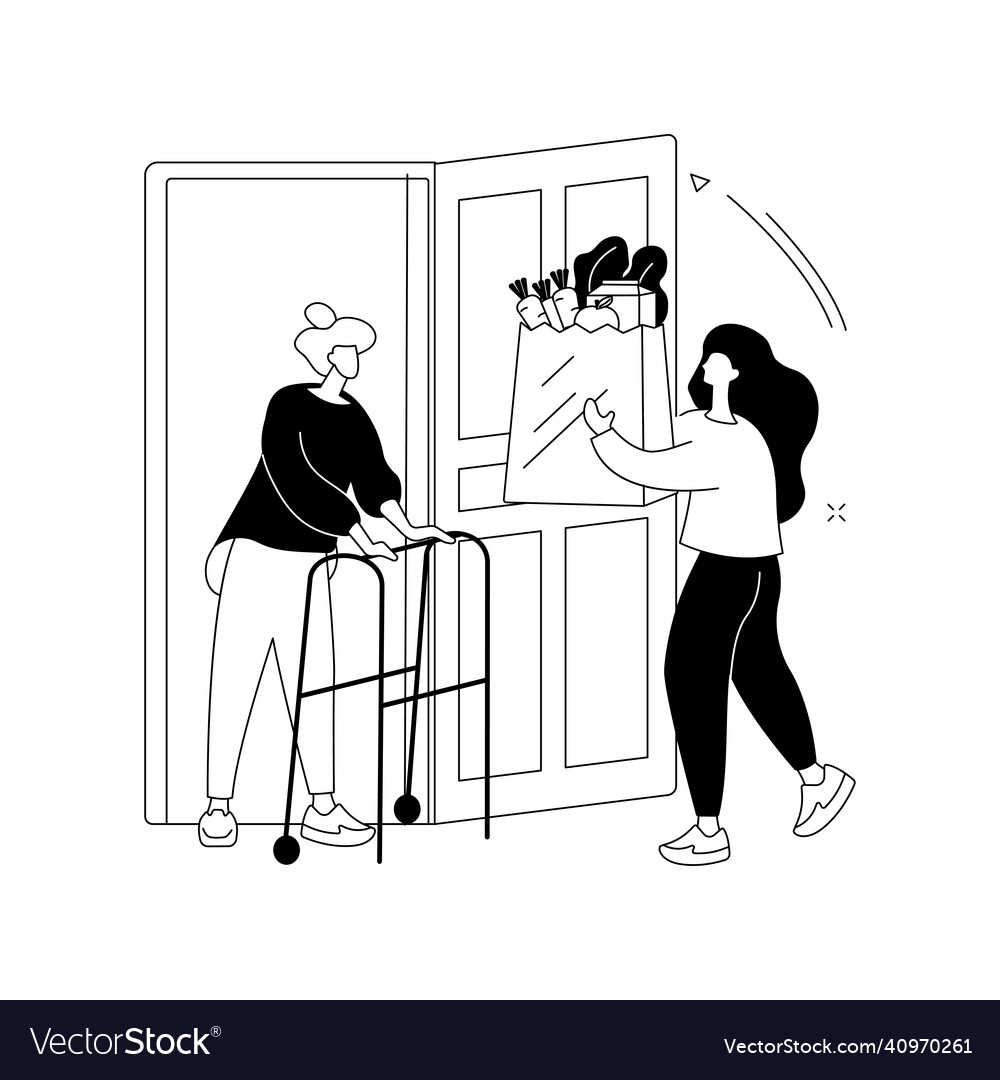 Social work abstract concept Royalty Free Vector Image