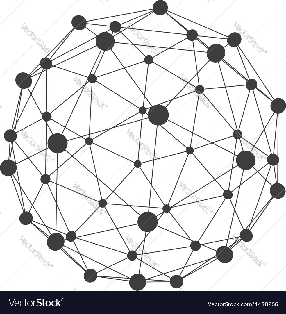 3d Molecule Structure Background Graphic Design Vector Image