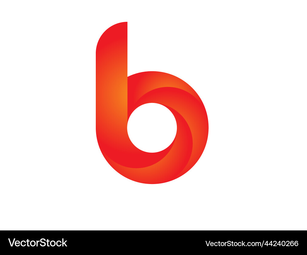 B modern logo design digital logo png Royalty Free Vector