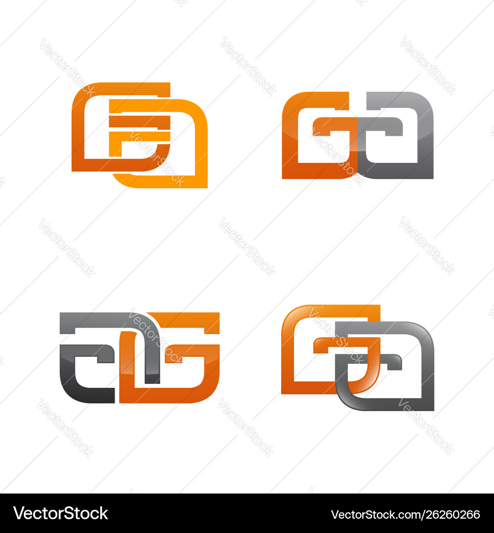 Set symbol for business logo design template Vector Image