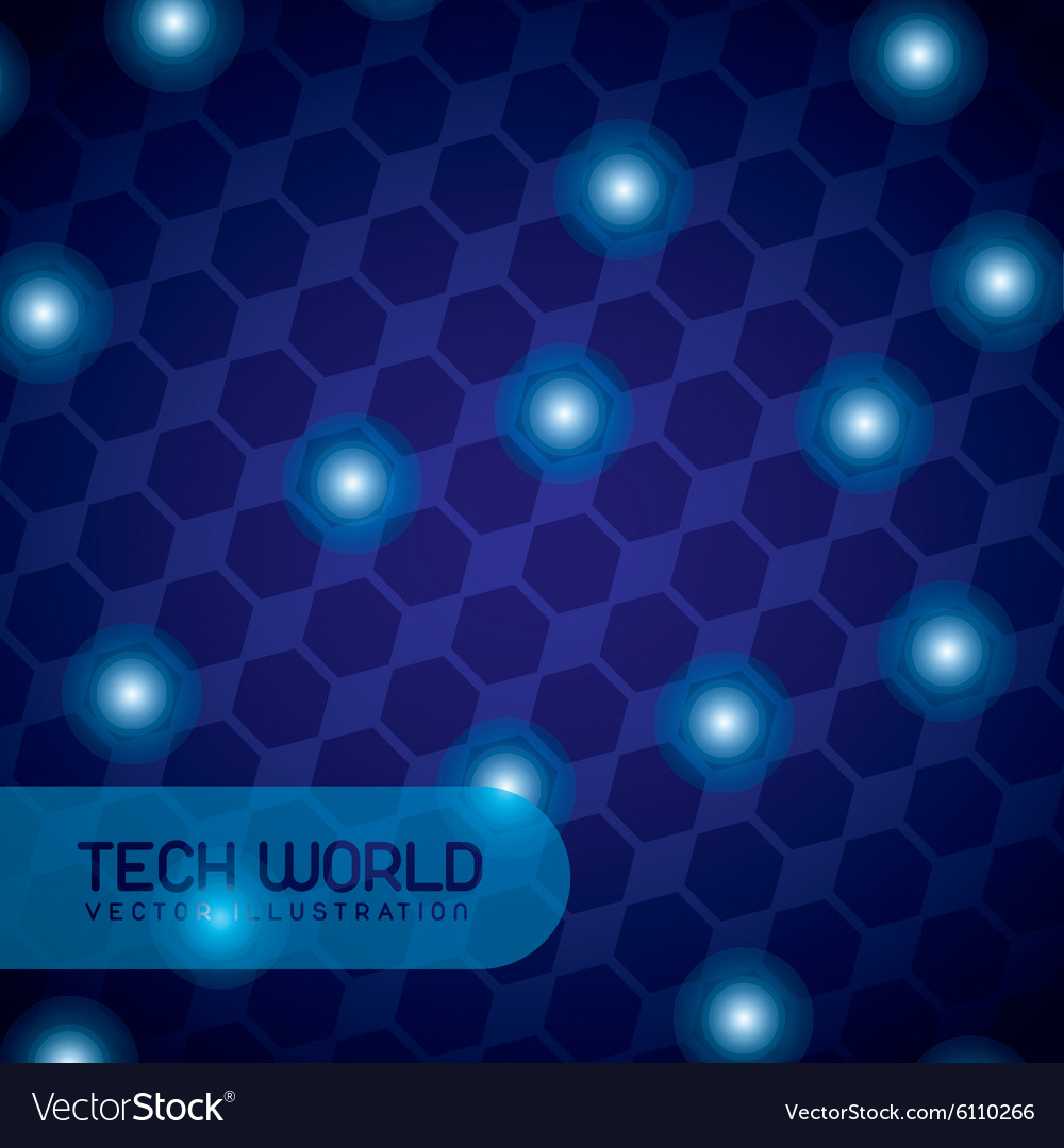 Tech world Royalty Free Vector Image - VectorStock