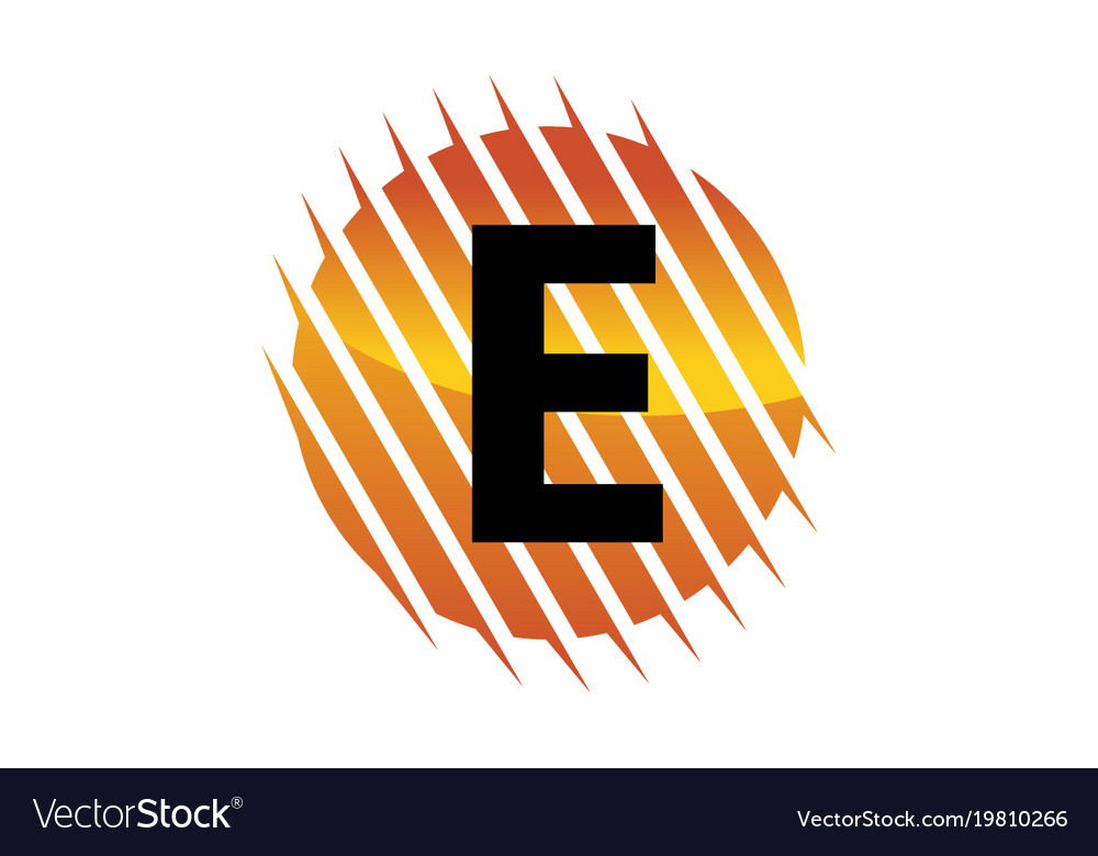 Technology letter e Royalty Free Vector Image - VectorStock