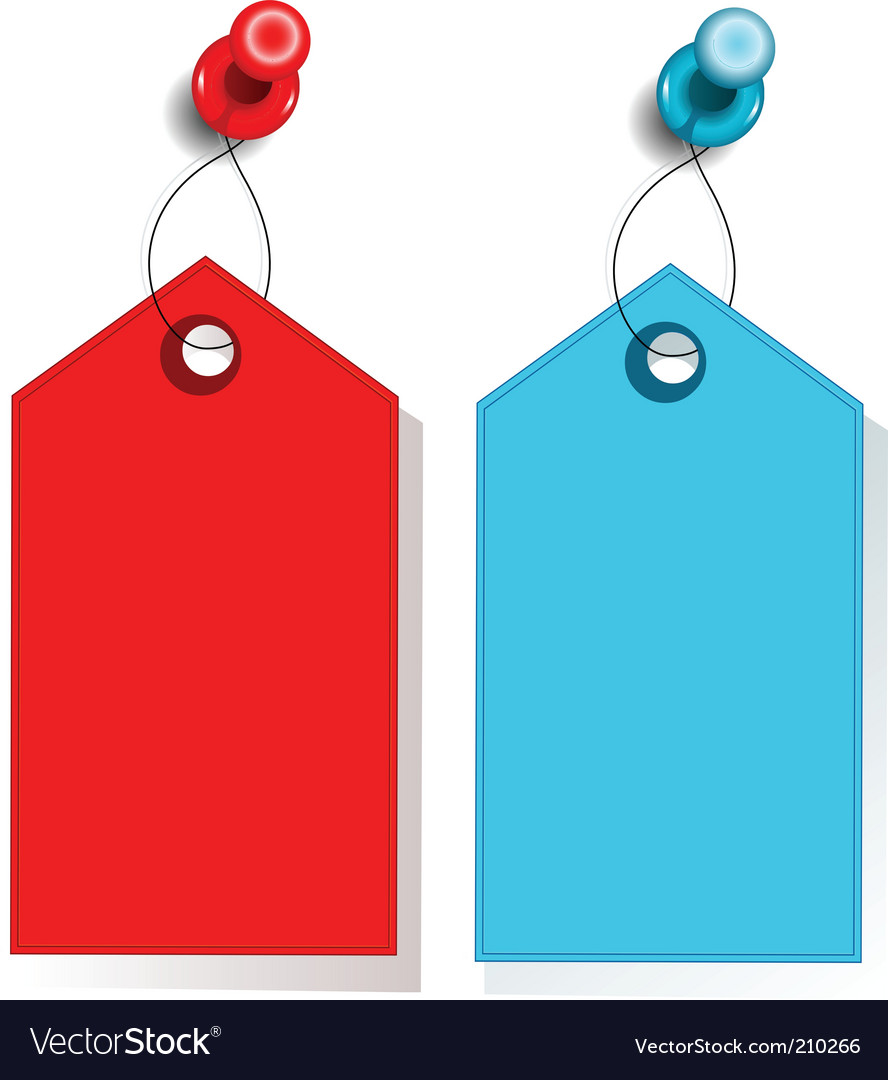 Two labels Royalty Free Vector Image - VectorStock