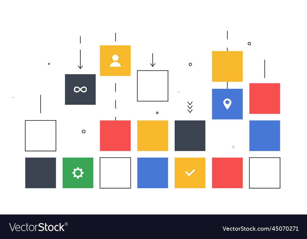 Abstract network set Royalty Free Vector Image