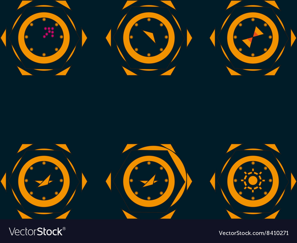 Clocks1 Royalty Free Vector Image - VectorStock