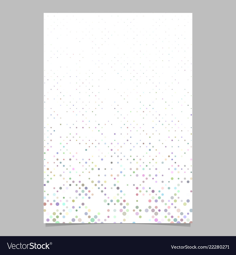Color circle pattern flyer template - document Vector Image