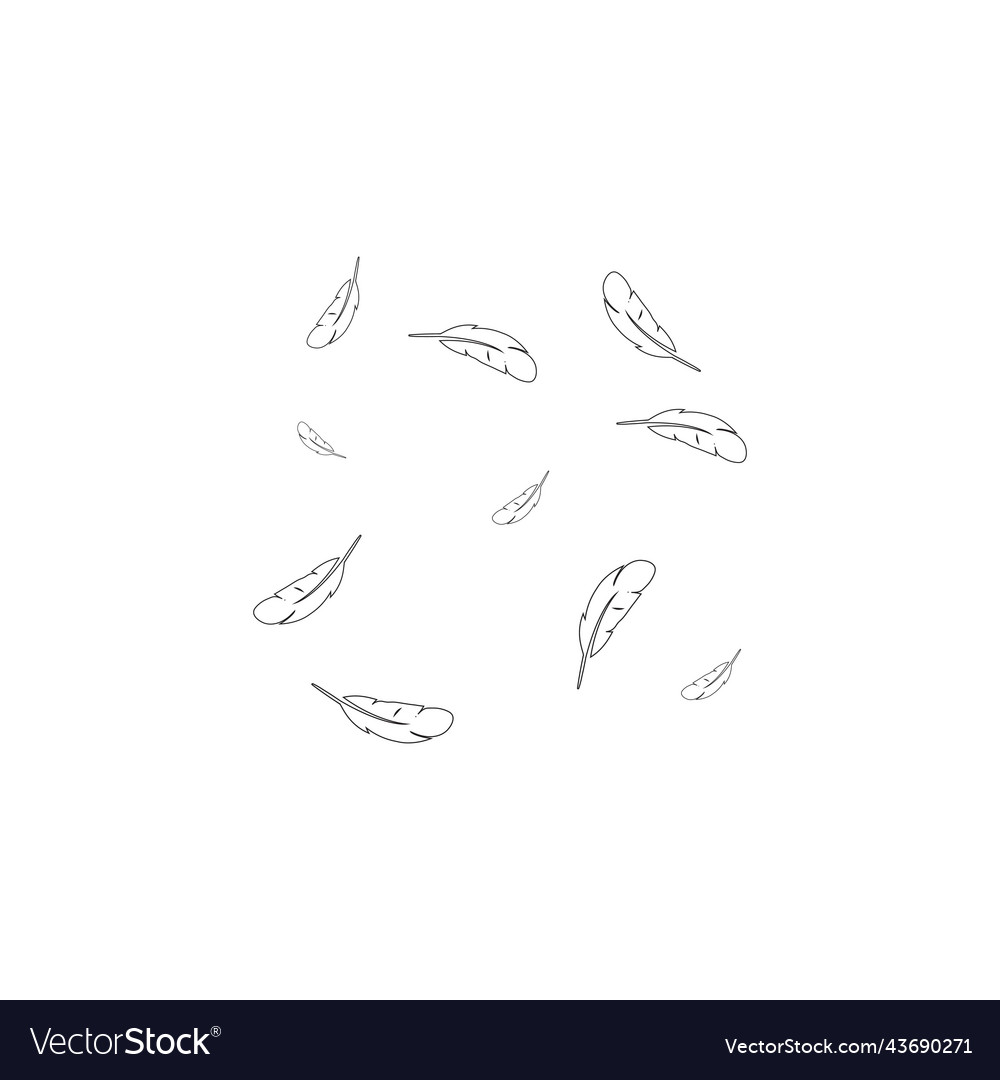 Feather background Royalty Free Vector Image - VectorStock