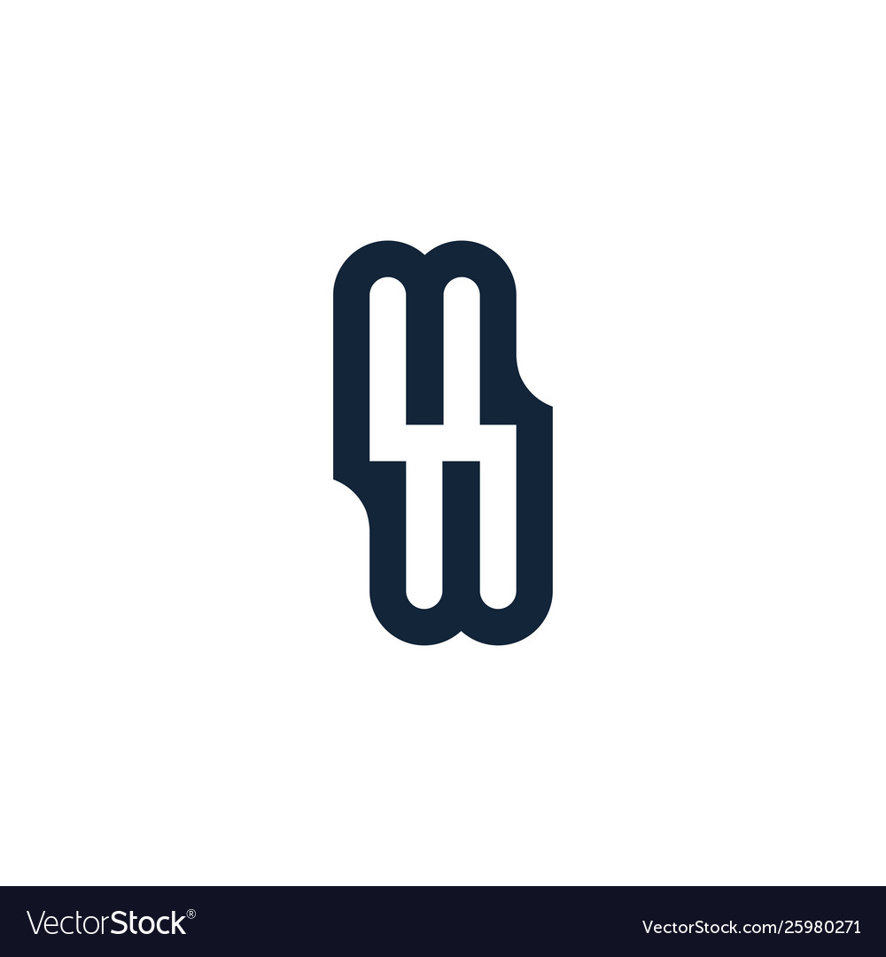 Initials logo template Royalty Free Vector Image
