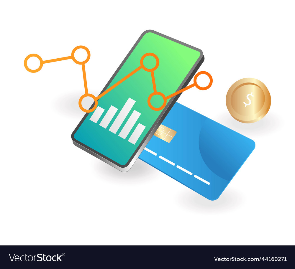 Payment transactions with smartphone Royalty Free Vector