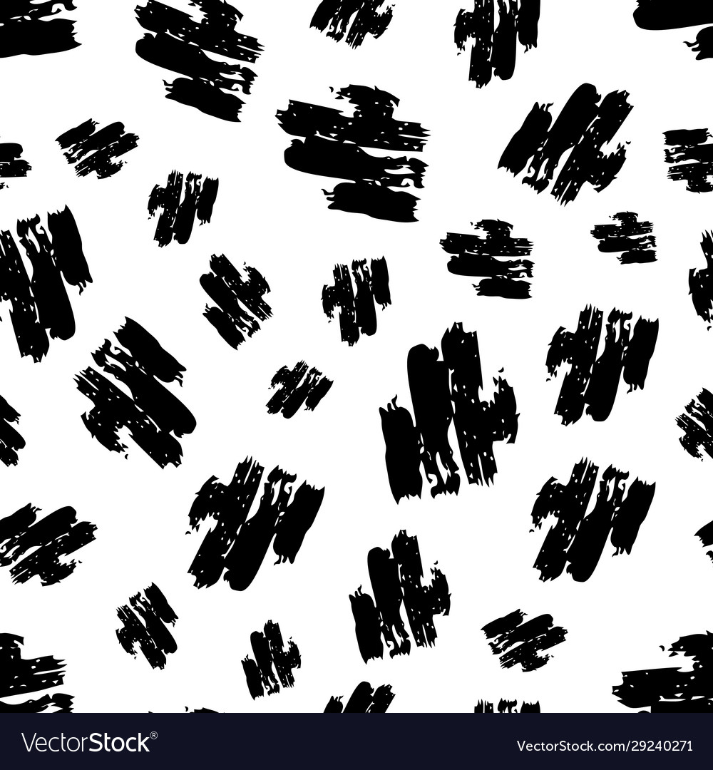 Seamless pattern hand drawn with scribble smear Vector Image