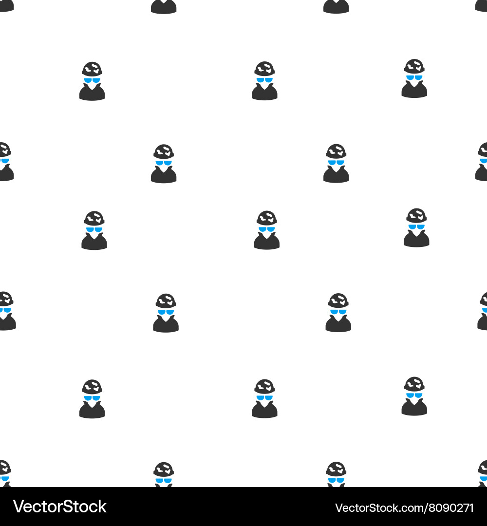 Spotted Spy Flat Seamless Pattern Royalty Free Vector Image