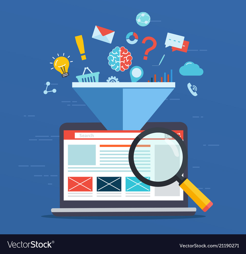Web site optimization increasing Royalty Free Vector Image