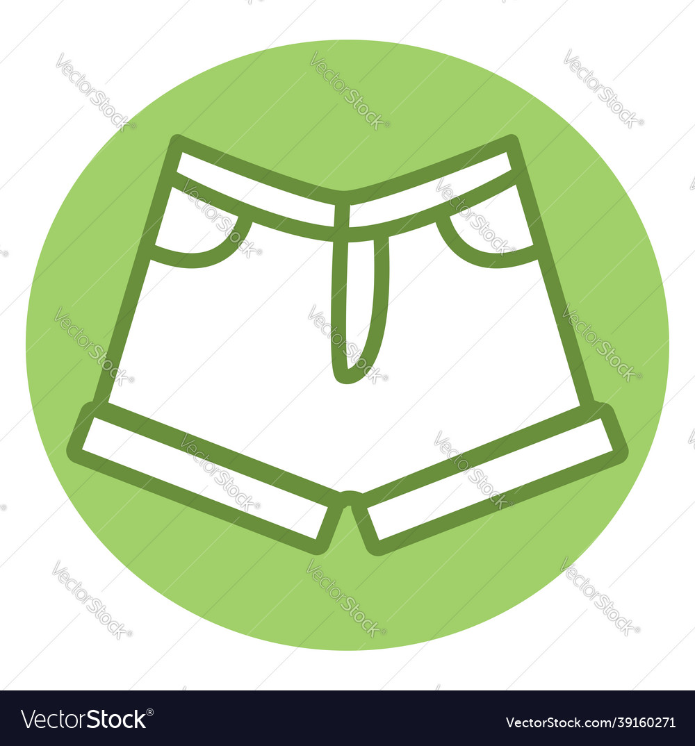 White shorts on a background Royalty Free Vector Image