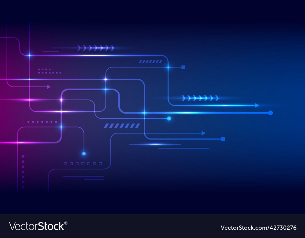 Abstract technology connection data concept Vector Image
