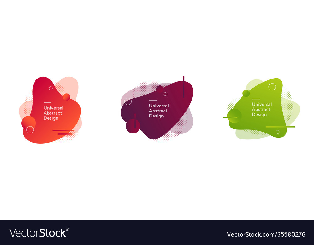 Colorful creative set abstract elements Royalty Free Vector