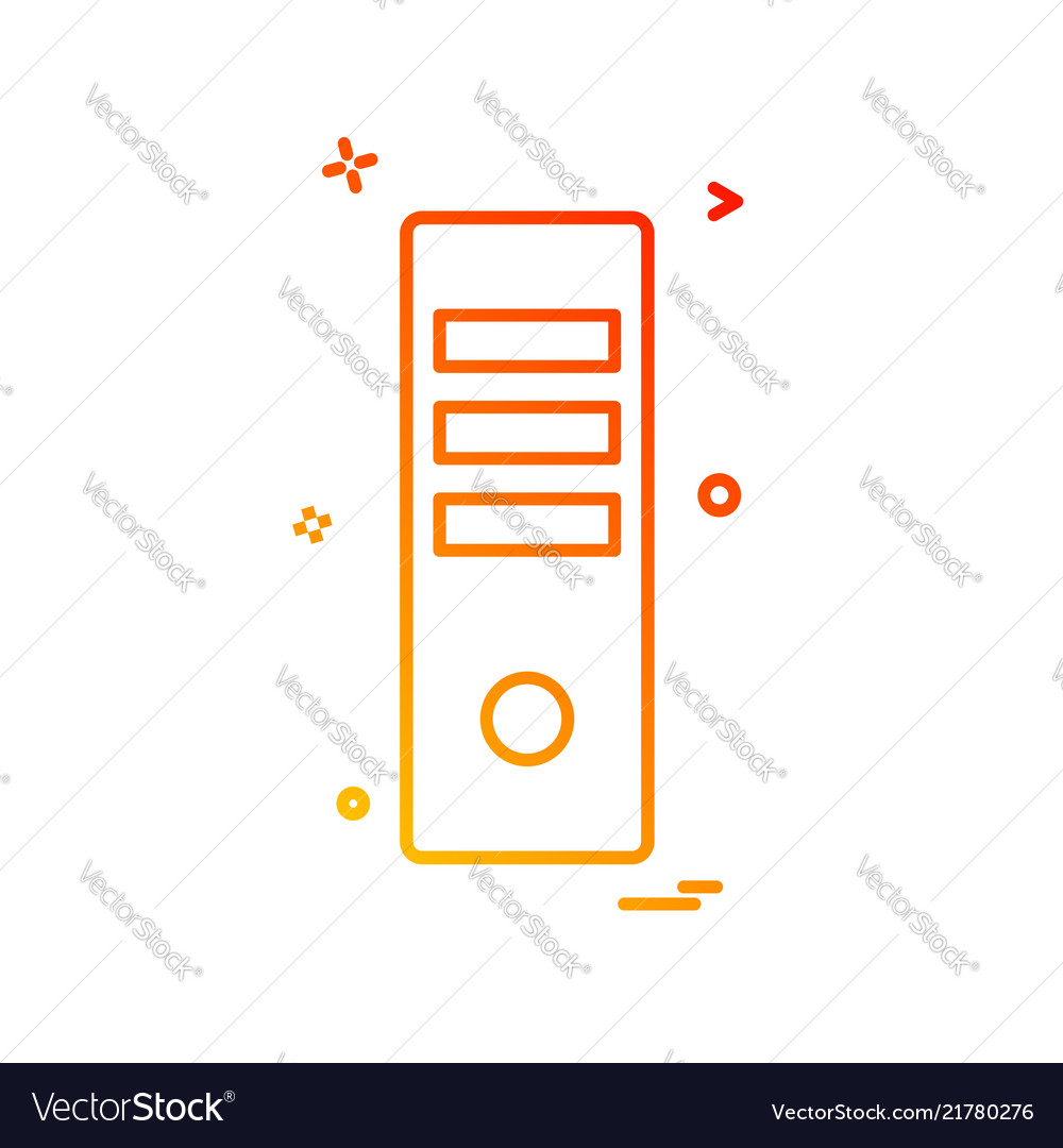 Cpu icon design Royalty Free Vector Image - VectorStock