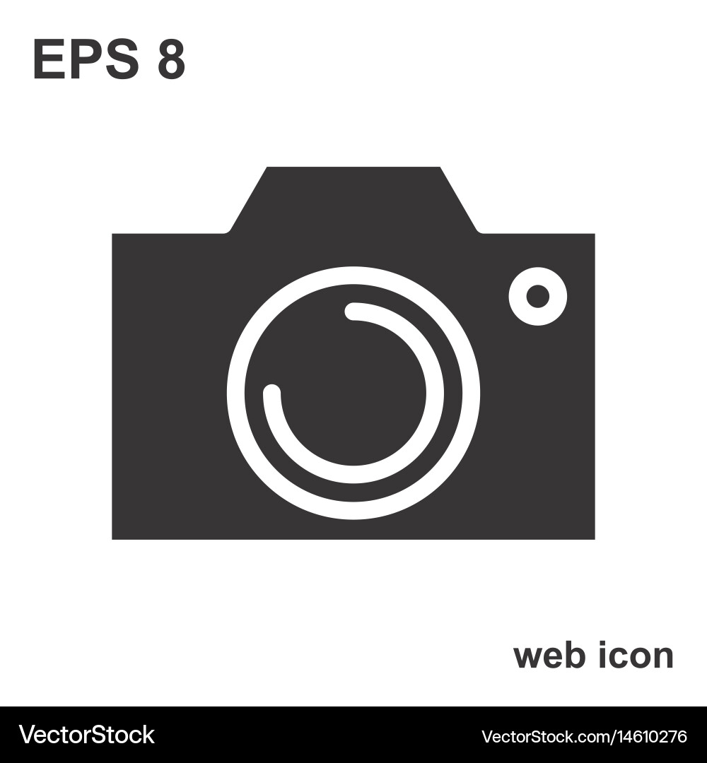 Photo camera icon or snapshot sign Royalty Free Vector Image