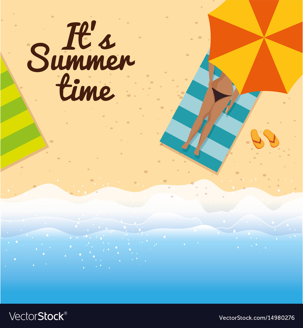 Summer time design Royalty Free Vector Image - VectorStock