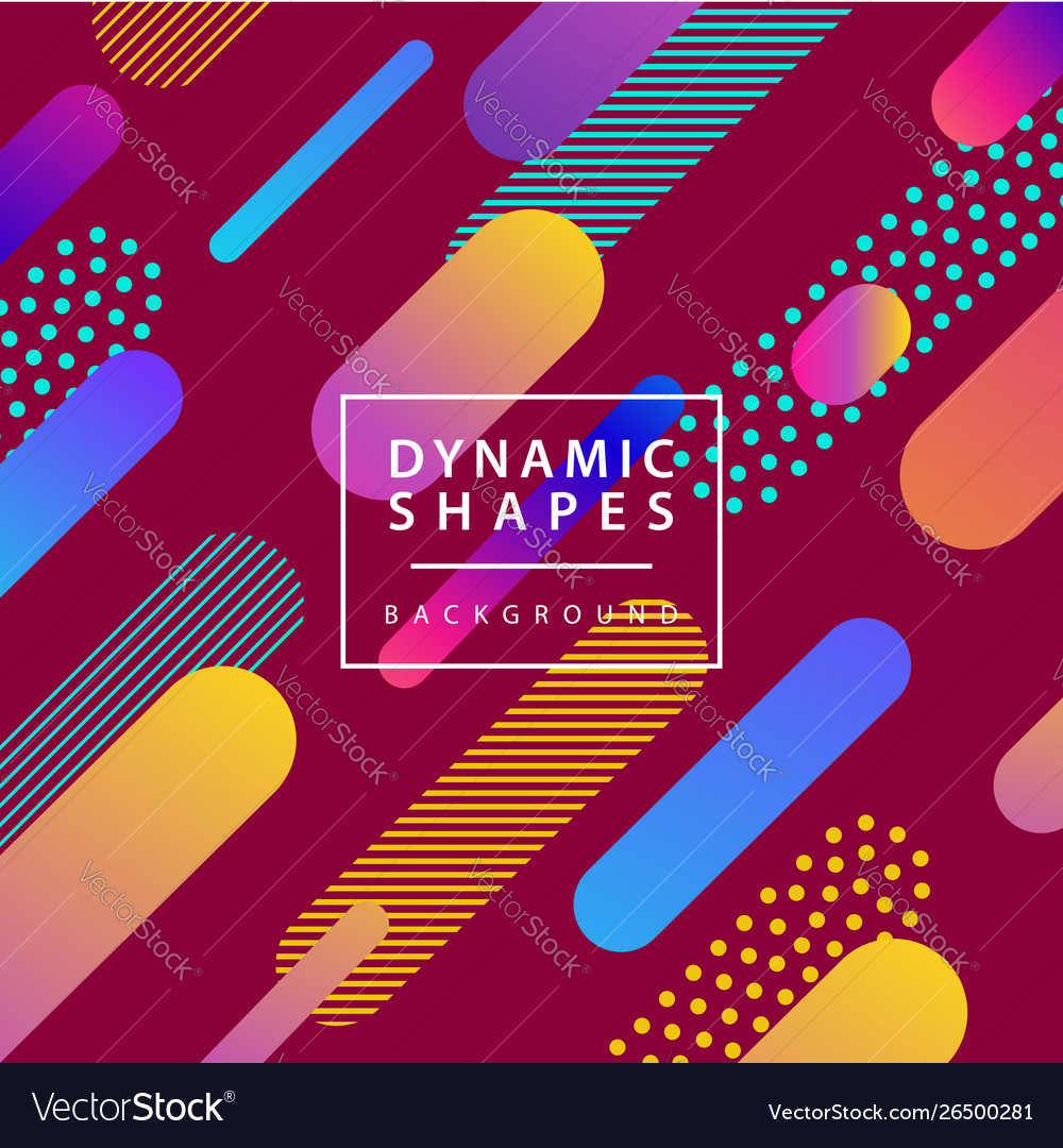 Abstract flat dynamic background template Vector Image