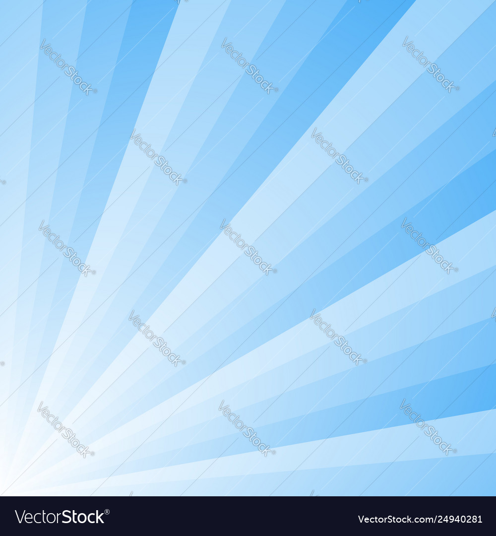 Background with light blue rays Royalty Free Vector Image