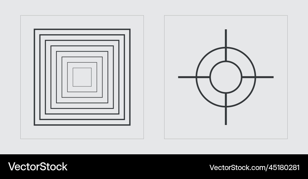 Collection of y2k elements trendy geometric Vector Image