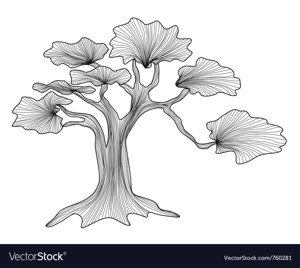 Decorative tree Royalty Free Vector Image - VectorStock