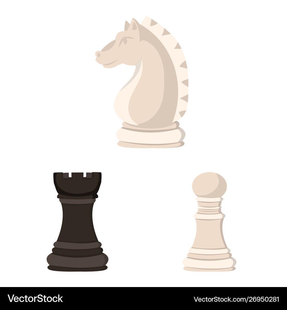 Design chess and game icon set Royalty Free Vector Image