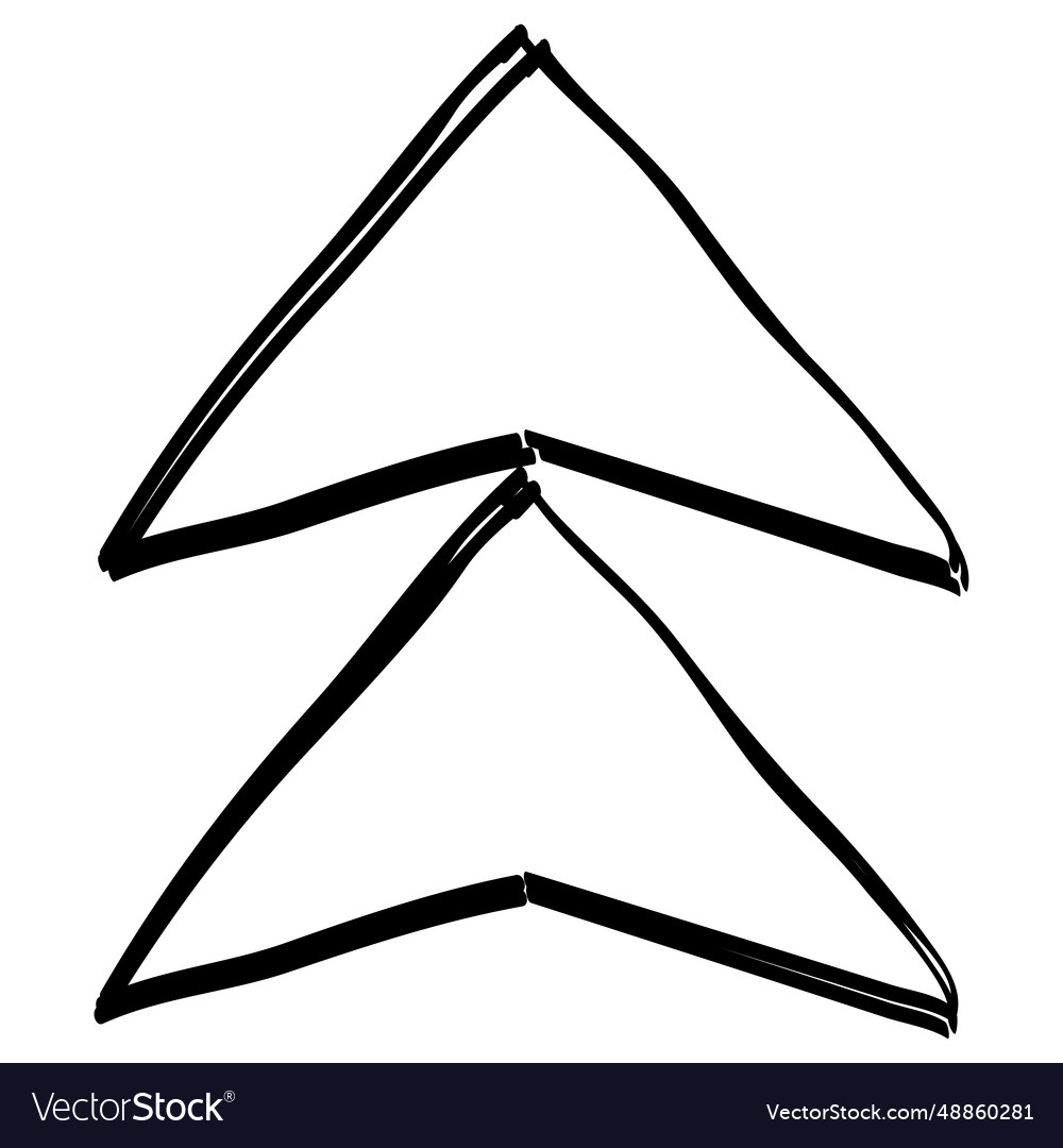Funky arrow drawing cursor Royalty Free Vector Image