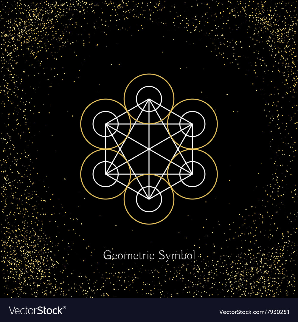 Magic geometry sign Royalty Free Vector Image - VectorStock