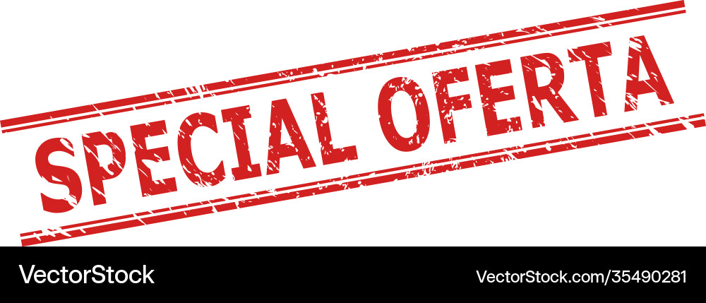 Special oferta watermark with scratched style Vector Image