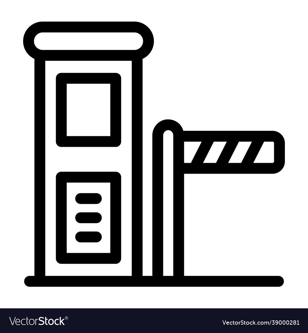 Toll booth Royalty Free Vector Image - VectorStock Toll booth Royalty Free Vector Image - VectorStock