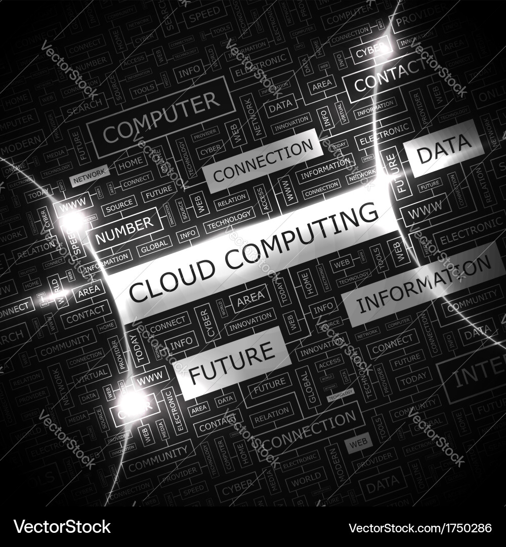 Cloud computing Royalty Free Vector Image - VectorStock