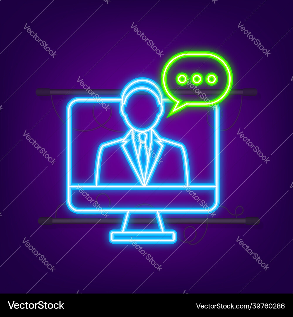 Flat with customer service 3d Royalty Free Vector Image