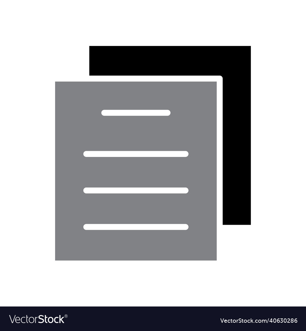 Graphic of document icon Royalty Free Vector Image