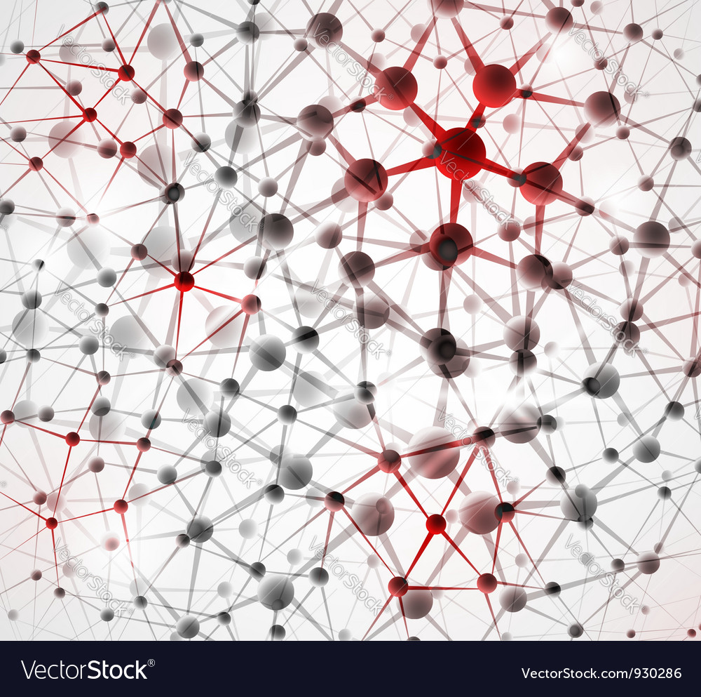Molecular structure Royalty Free Vector Image - VectorStock
