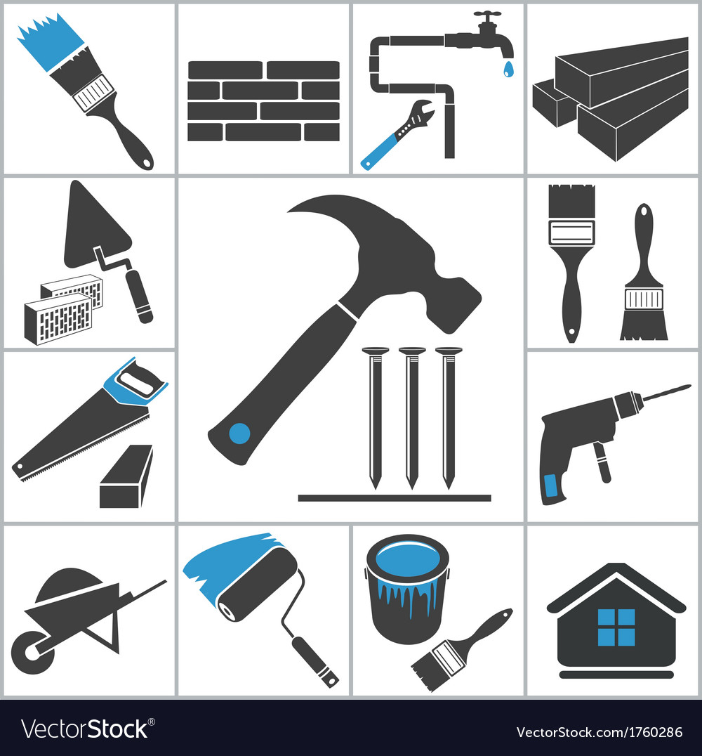 Tools icons Royalty Free Vector Image - VectorStock