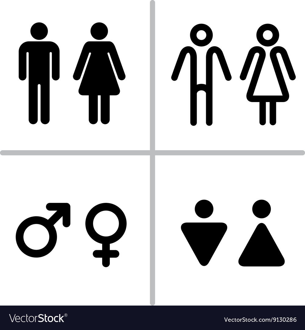 WC icon set Royalty Free Vector Image - VectorStock